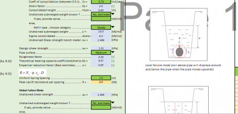 Horizontal Pipe Soil Resistance – Vertical Spring Generator