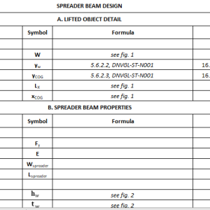 Lifting Beam Calculation Excel Template - Home Design Ideas