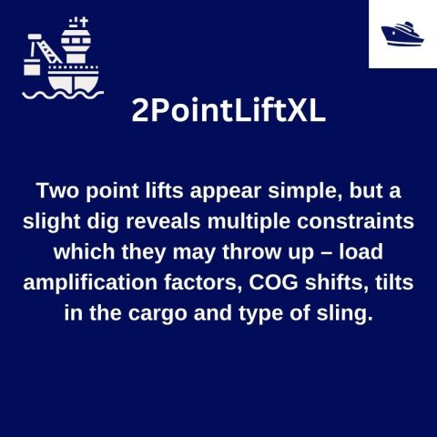 Two point (single hook) lift design (as per DNV)