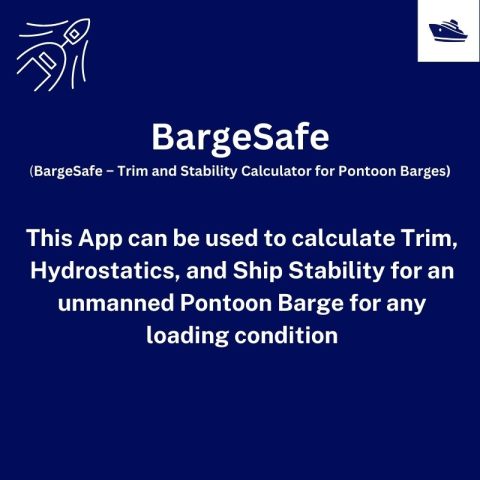 BargeSafe - Trim and Stability Calculator for Pontoon Barges